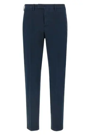PT TORINO Master Stretch Cotton Gabardine Trousers - Blue