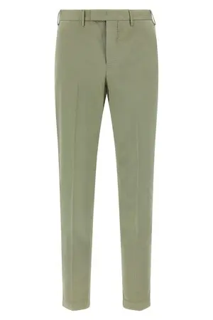 PT TORINO Master Stretch Cotton Gabardine Trousers - Green