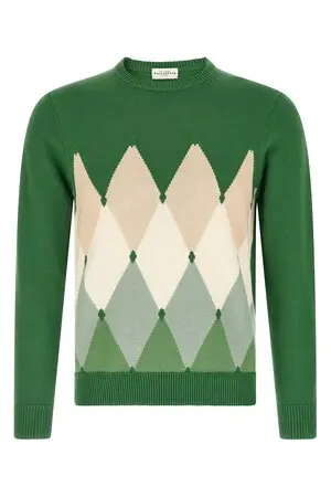 BALLANTYNE Argyle Sweater - Green