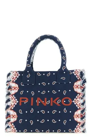 Pinko Medium 'beach' Shopping Bag - Blue