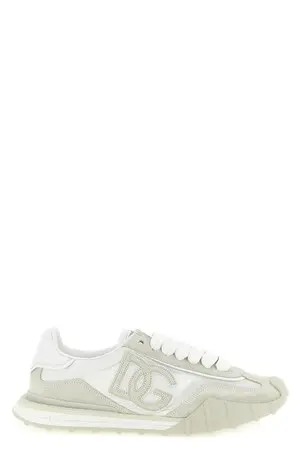 Dolce & Gabbana Dg Athletic Suede And Canvas Sneakers