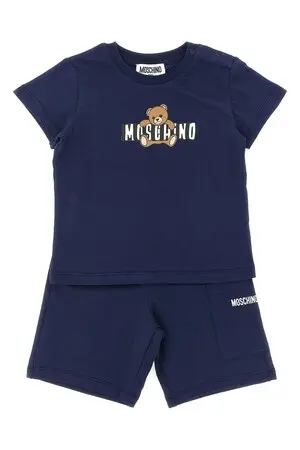 Moschino Teddy Bear' T-shirt + Bermuda Suits - Blue
