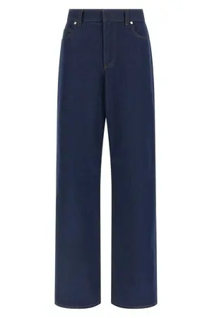 Fendi Ff Reverse Cotton Denim Jeans