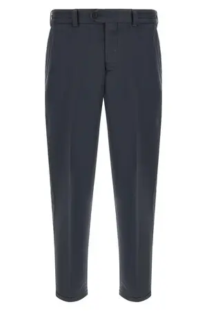 PT TORINO The Rebel Cotton And Linen Blend Trousers - Blue