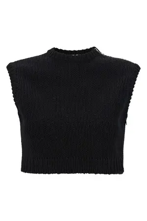Max Mara Cropped Sleeveless Knit Sweater
