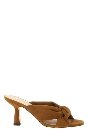 STUART WEITZMAN Soplaya Suede Slides - Brown