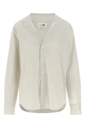 MAISON MARGIELA Trompe L'oeil Collar Shirt - Gray