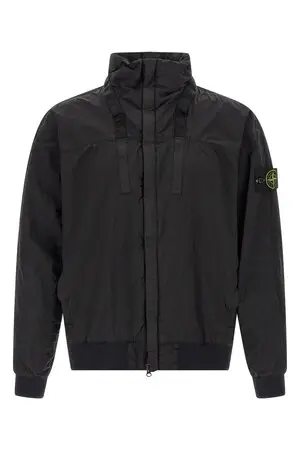 Stone Island Nylon Metal Watro Bomber Jacket - Black