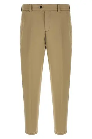 PT TORINO The Rebel Cotton And Linen Blend Trousers - Beige