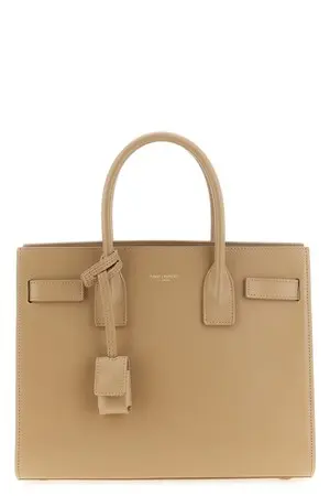 Saint Laurent Sac De Jour Handbag - Beige