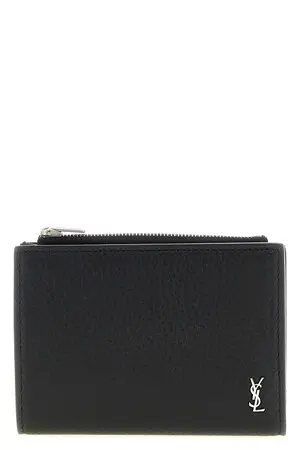 Saint Laurent Tiny Cassandre' Wallet - Black