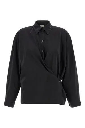 LEMAIRE Straight Collar Twisted' Shirt - Black