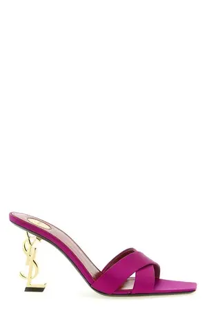 Saint Laurent Opyum Mules - Fuchsia