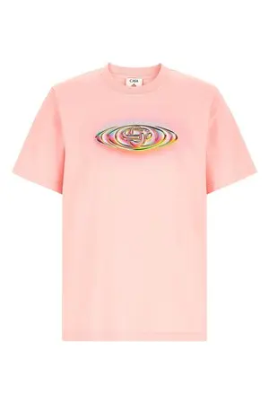 Casablanca Martin Naumann 'glass Logo' T-shirt - Pink