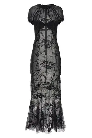 Attico Lace Tulle Dress