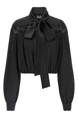 Saint Laurent Lace Silk Shirt