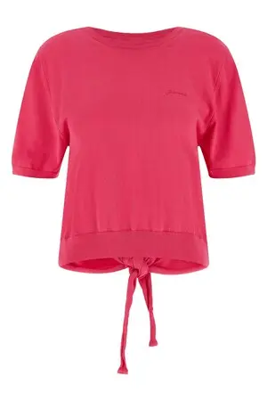 GANNI Bare Back Sweater - Fuchsia