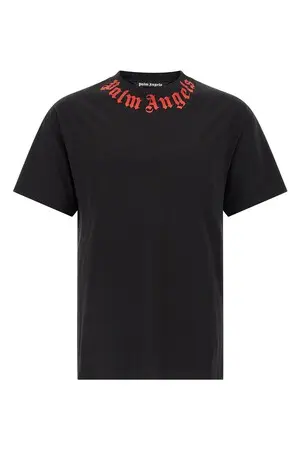Palm Angels Neck Logo' T-shirt