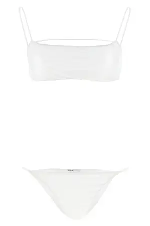ALLIS Sporty Line Silk-effect Lycra Bikini - White