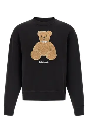 Palm Angels Bear Cotton Sweatshirt - Black