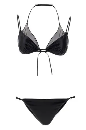 ALLIS Ella Satin Lycra Bikini - Black