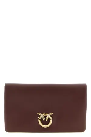 Pinko Love Click Soft Horizontal' Mini Clutch - Bordeaux
