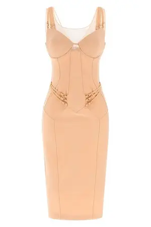 Elisabetta Franchi Corset Midi Dress