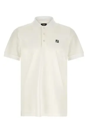 Fendi Ff Selleria' Polo Shirt - White