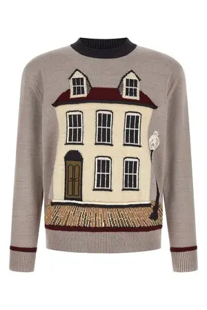 Junya Watanabe Jacquard Sweater - Gray