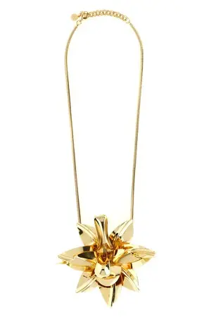 Rabanne Flower Pendant Necklace - Gold