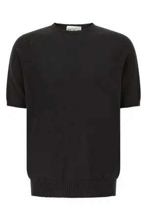 MA'RY'YA Cotton Sweater - Black