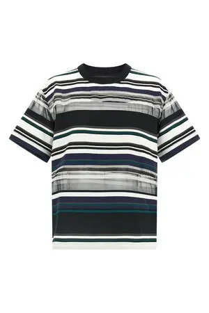 Sacai Striped T-shirts For Women