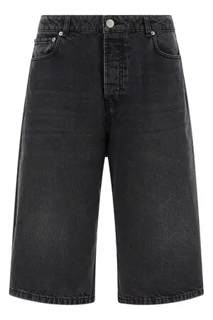 AMI Paris Denim Bermuda Shorts - Black