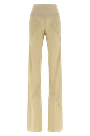 Rick Owens Bias Silk Georgette Trousers - Beige