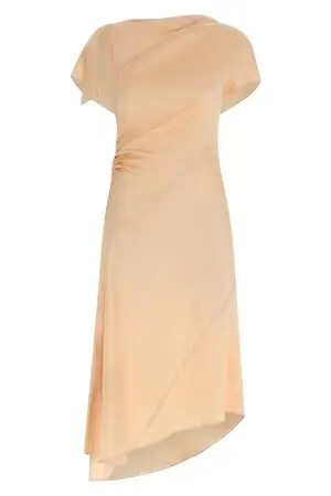 Victoria Beckham Asymmetric Twist Midi Dress