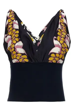 Tory Burch Printed Silk Top