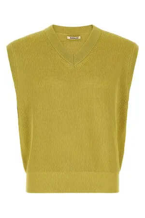 Auralee Ribbed Knit Vest