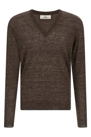 RIVIERA PROJECT Linen And Silk Sweater - Brown