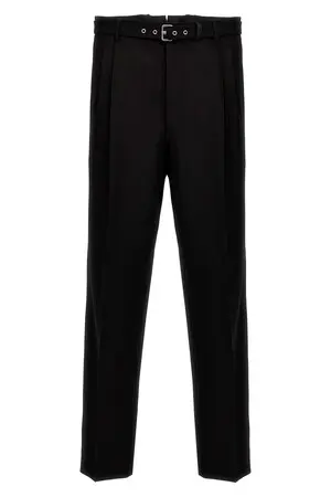 Prada Wool Tailored Trousers - Black