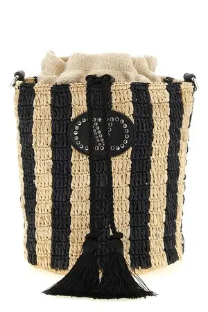 Valentino Garavani Raffia Small Bucket Bag