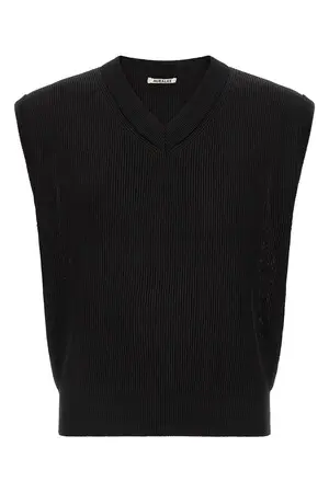 Auralee Ribbed Knit Vest