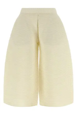 Issey Miyake Corrugated Knit Cropped Pants