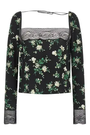 Dolce & Gabbana Silk Blend Floral Print Top