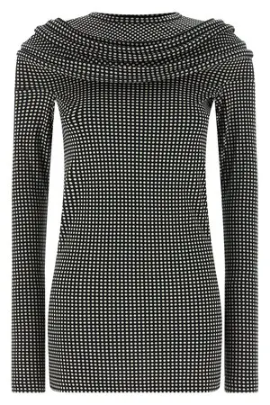 Junya Watanabe Sculptural Polka Dot Mini Dress - White/black