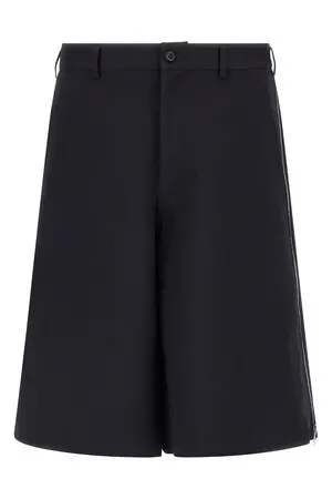Comme Des Garçons Zip Bermuda Shorts - Blue