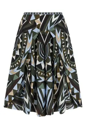 Emilio Pucci Manuba Print Silk Twill Pants