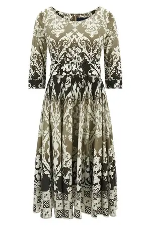 Samantha Sung Abelia Printed Cotton Midi Dress - Multi