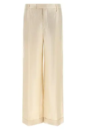 Brunello Cucinelli Lamé Linen Pants