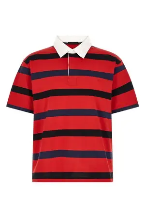 Prada Striped Polo Shirt