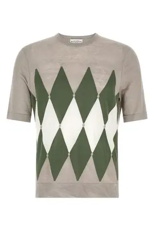 BALLANTYNE T-shirt Argyle - Gray